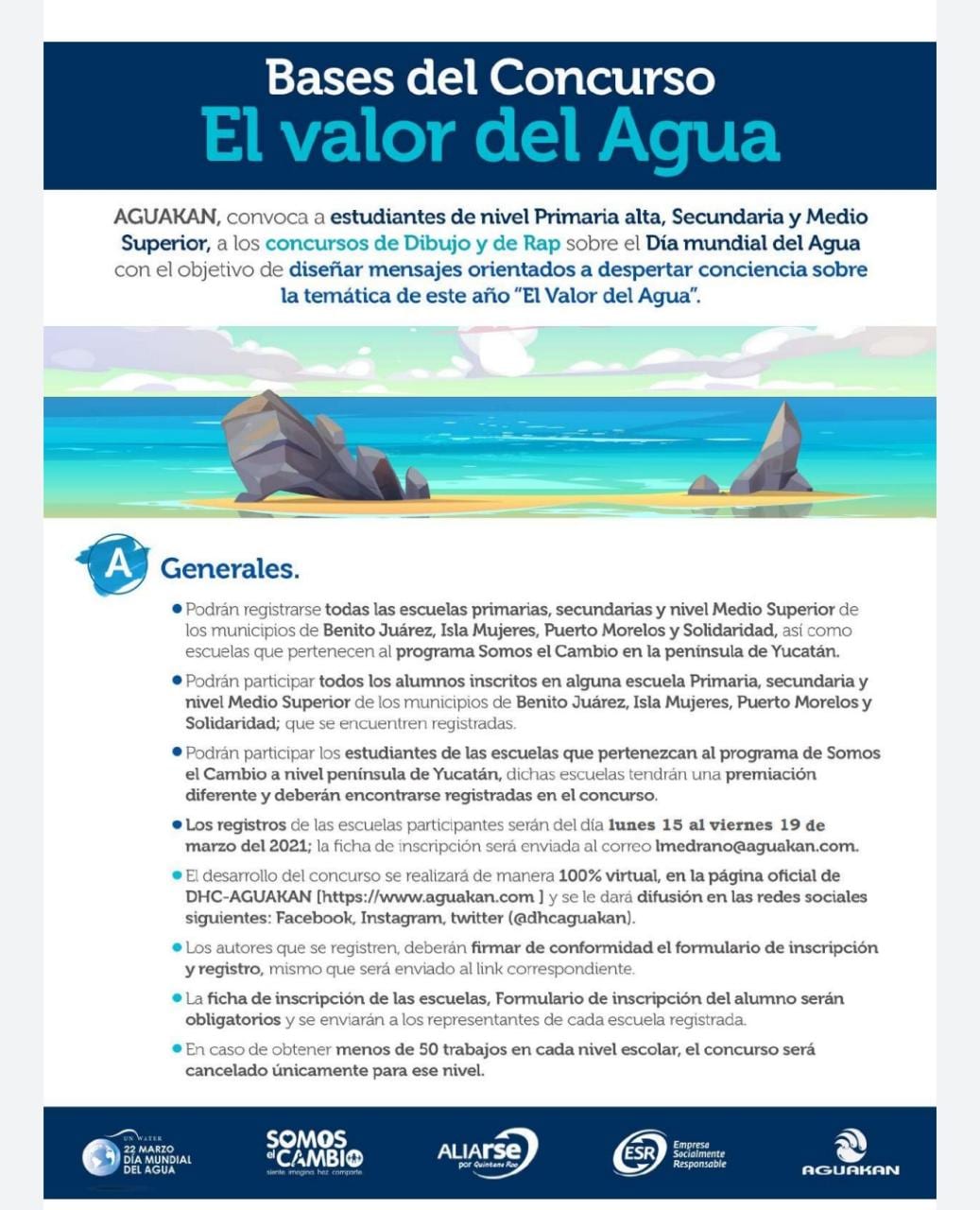 Invita Aguakan a concurso de dibujo y rap "El Valor del Agua"