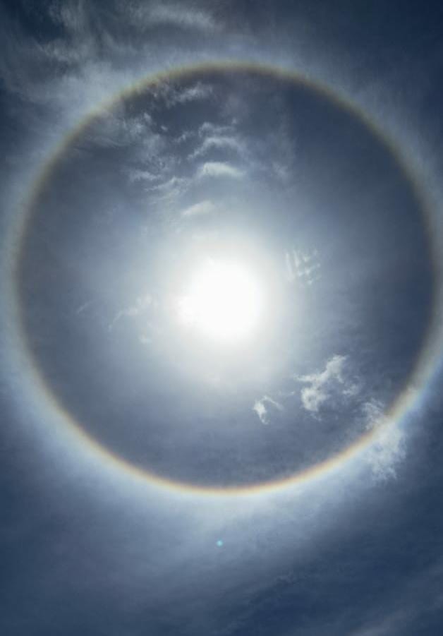 ¿Así o más bonito? Majestuoso halo solar se deja ver en Playa del Carmen