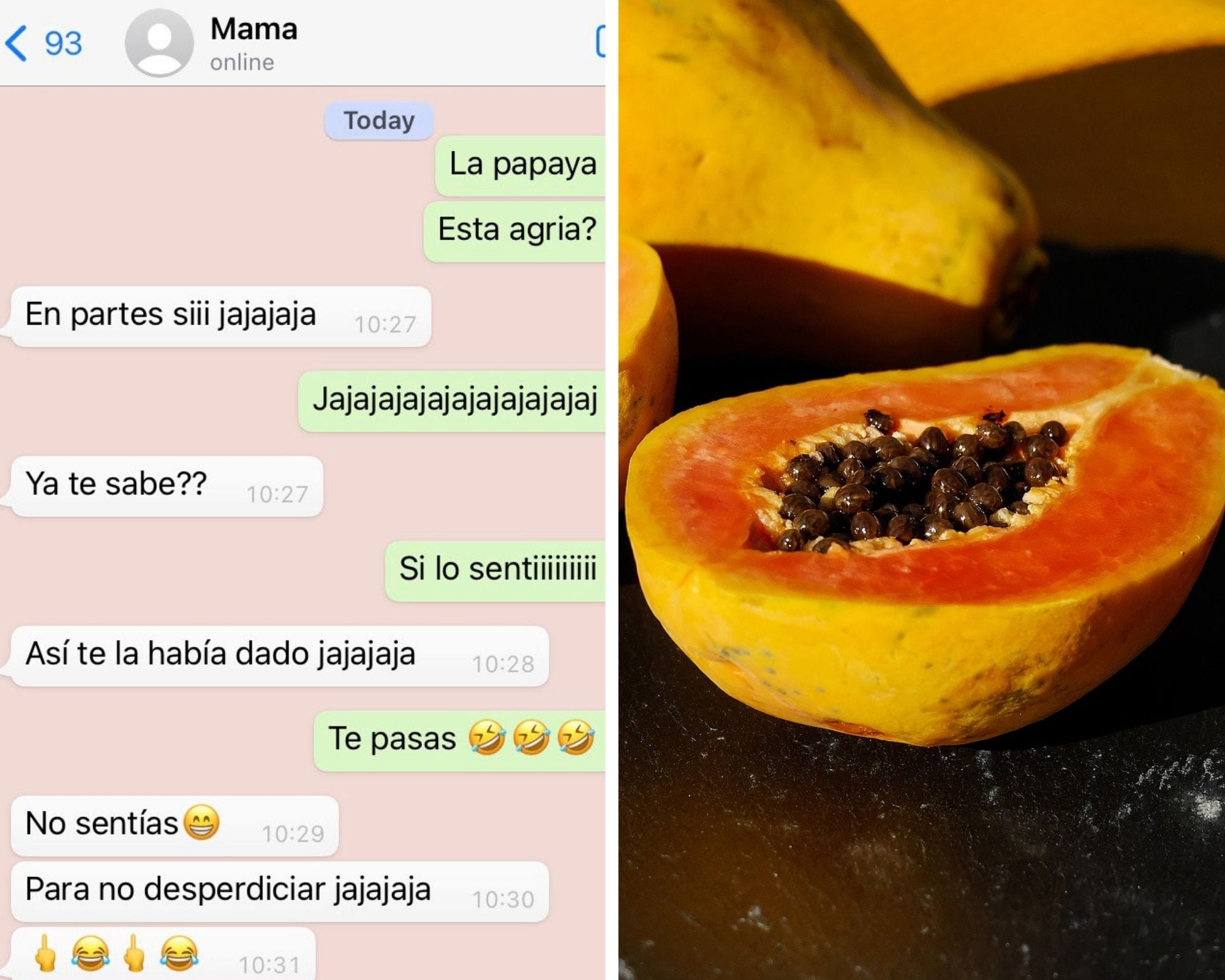Joven pierde el sabor por Covid-19, su mamá le dio papaya podrida para ...