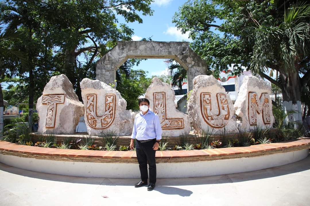 Develan letras de Tulum por aniversario como pueblo mágico - Quinta Fuerza