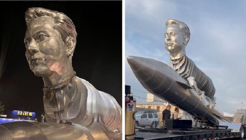 Video: Fans de Elon Musk le erigen un monumento de 600.000 dólares ...