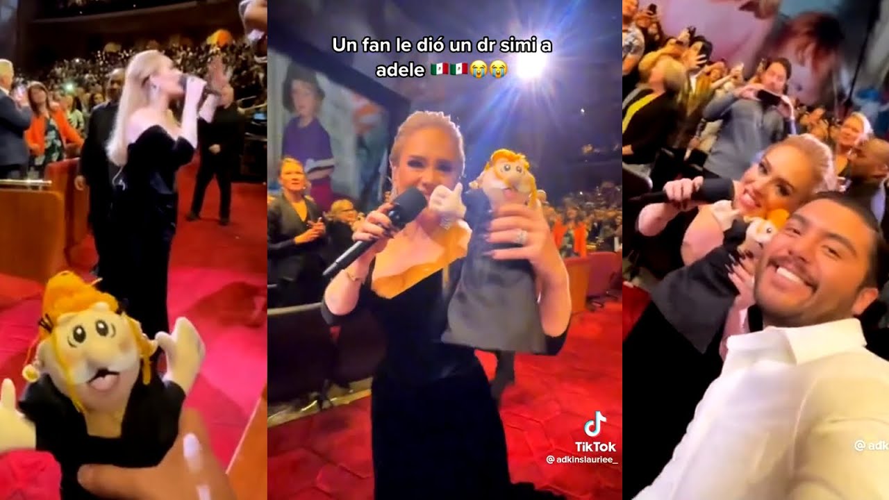 Video: Mexicano sorprende a Adele con un Dr. Simi durante concierto en ...