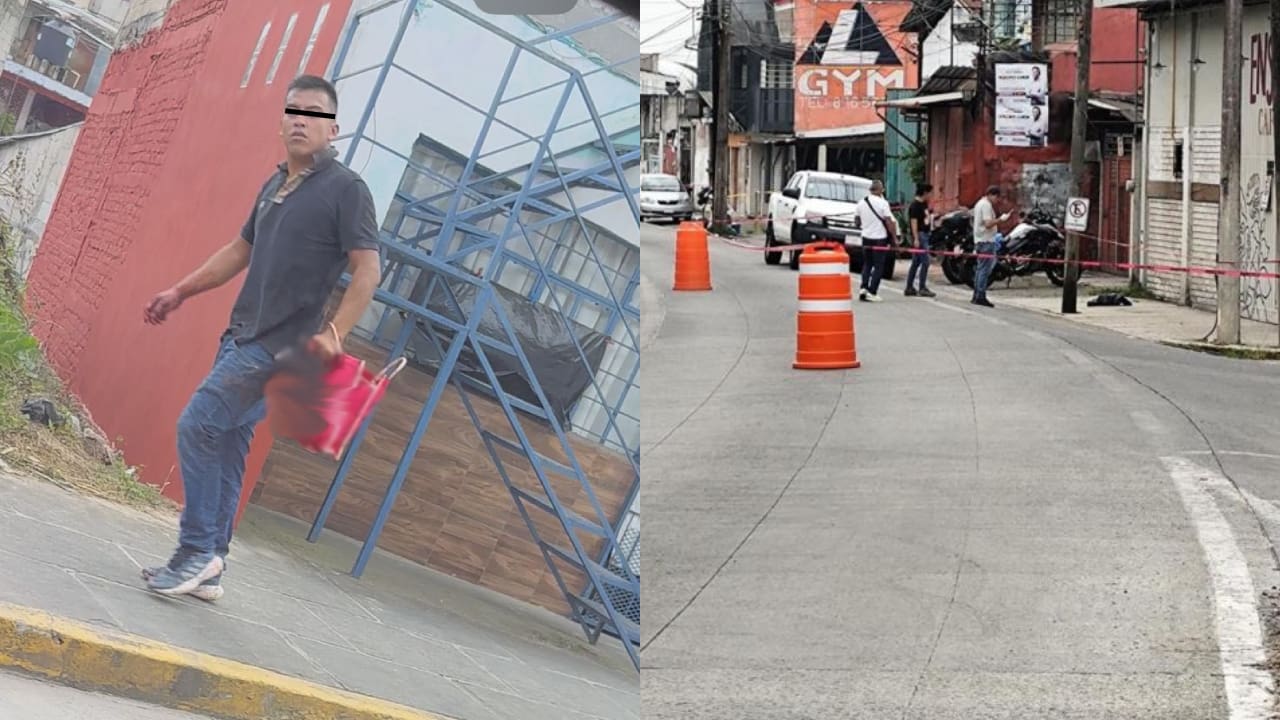 Detienen a sujeto que paseaba con una cabeza humana en Coatepec, Veracruz