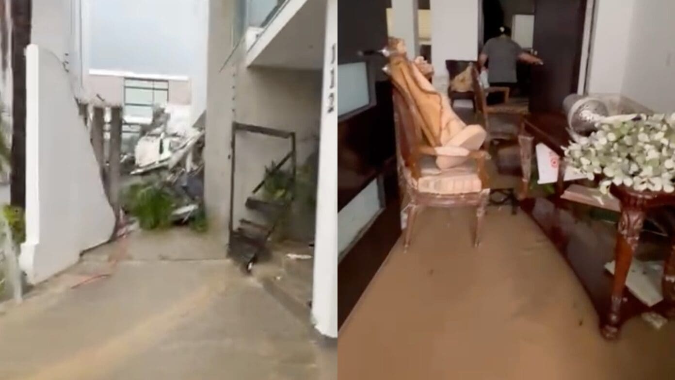 Bebé se encuentra grave tras caerle un muro durante inundación en ...